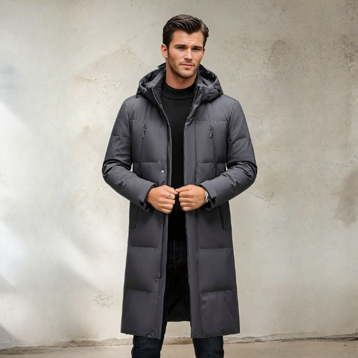 Lange Daunenjacke für Herren • Mantel Jacken