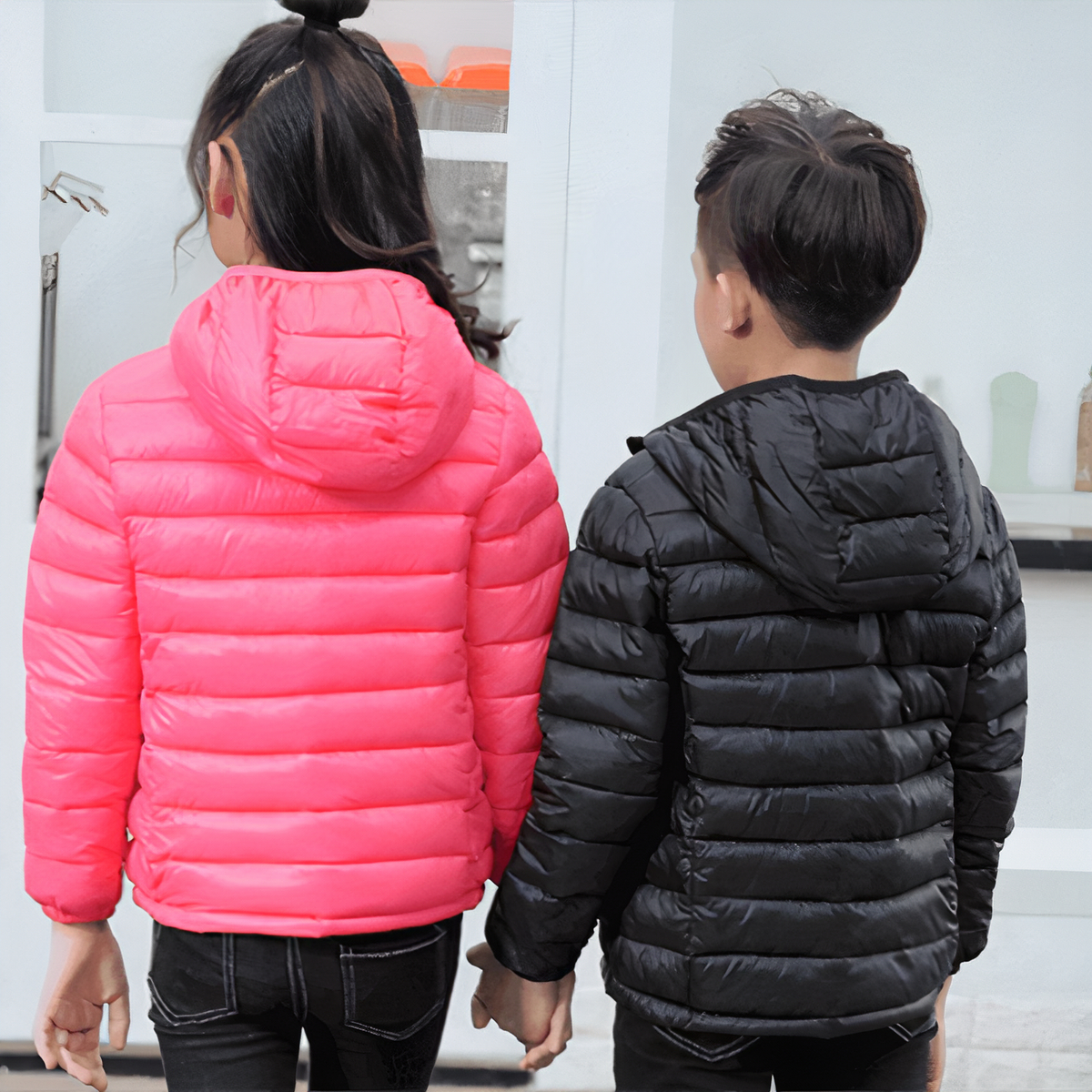 Steppjacke mit Kapuze für Kinder • Mantel Jacken